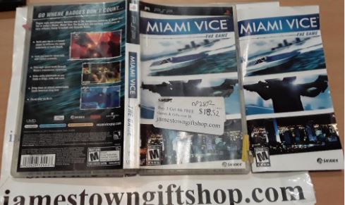 Miami Vice The Game Used PSP Video Game – Jamestown Gift Shop