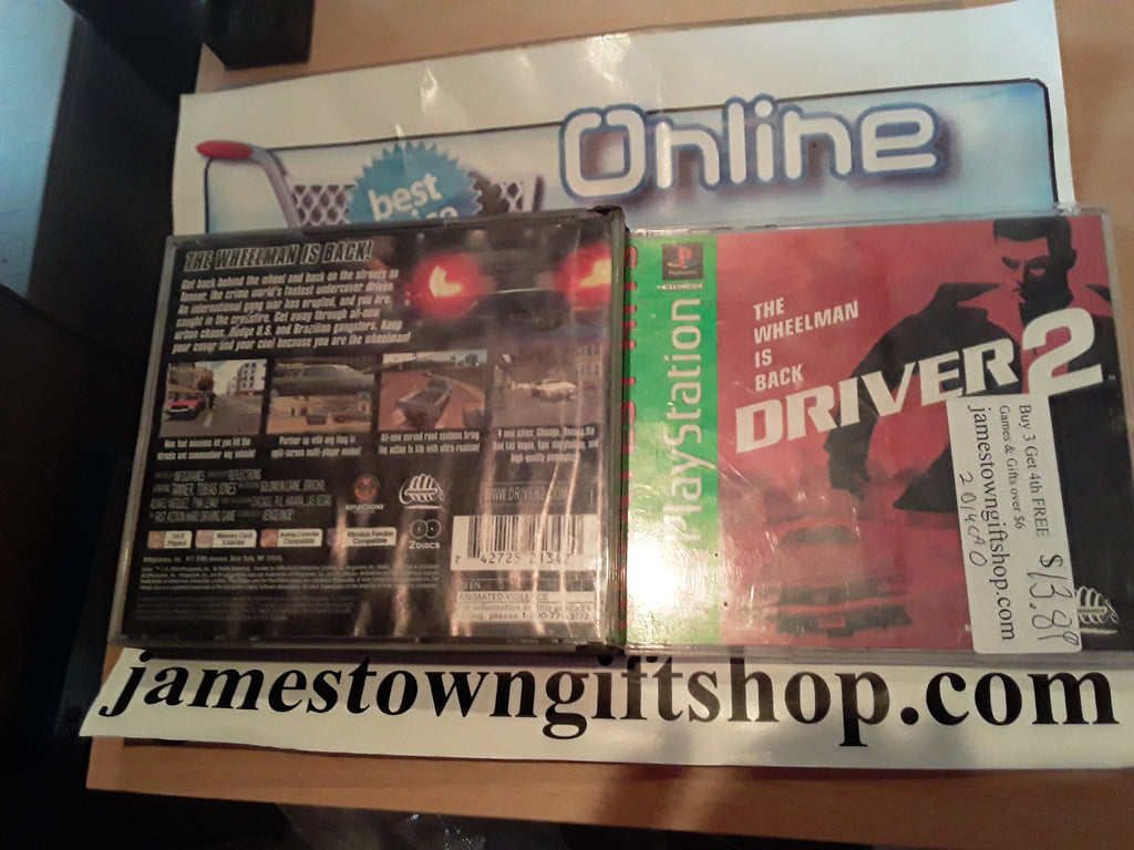 Driver 2 Used Playstation 1 Game – Jamestown Gift Shop