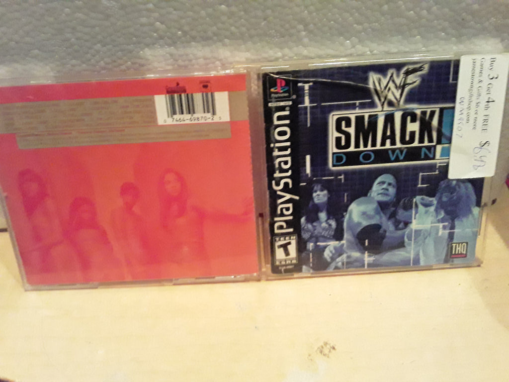 WWF Smackdown Wrestling Used Playstation 1 Game – Jamestown Gift Shop
